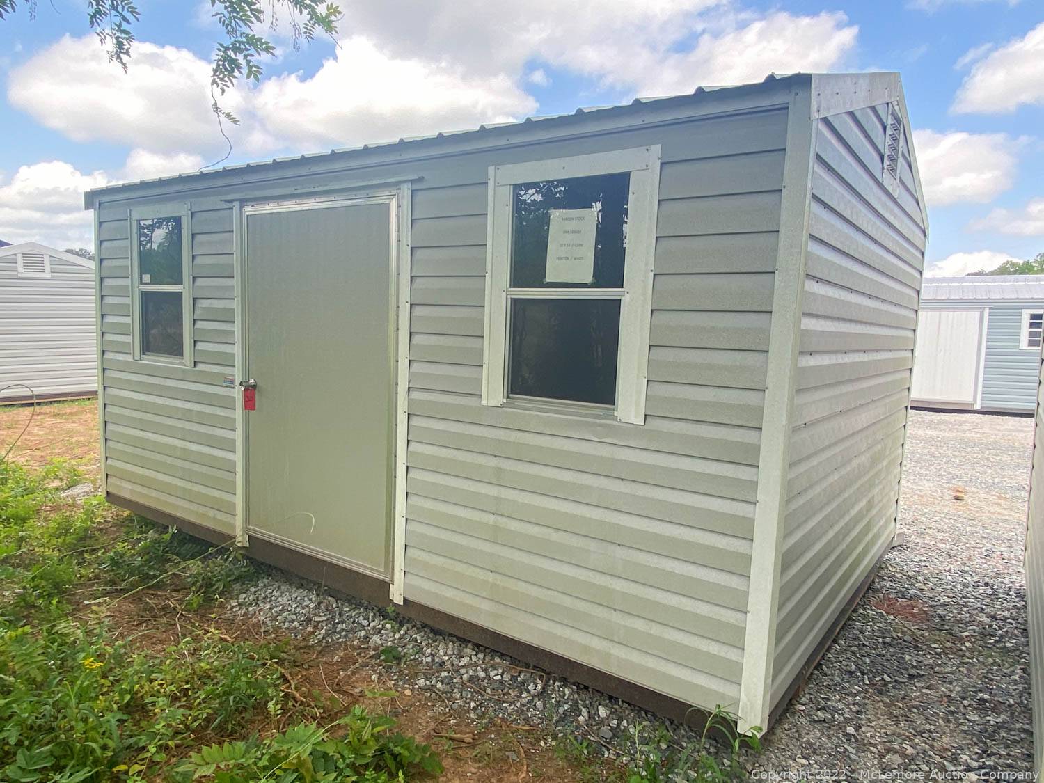 McLemore Auction Company - Auction: 35 Portable Storage Sheds Near ...