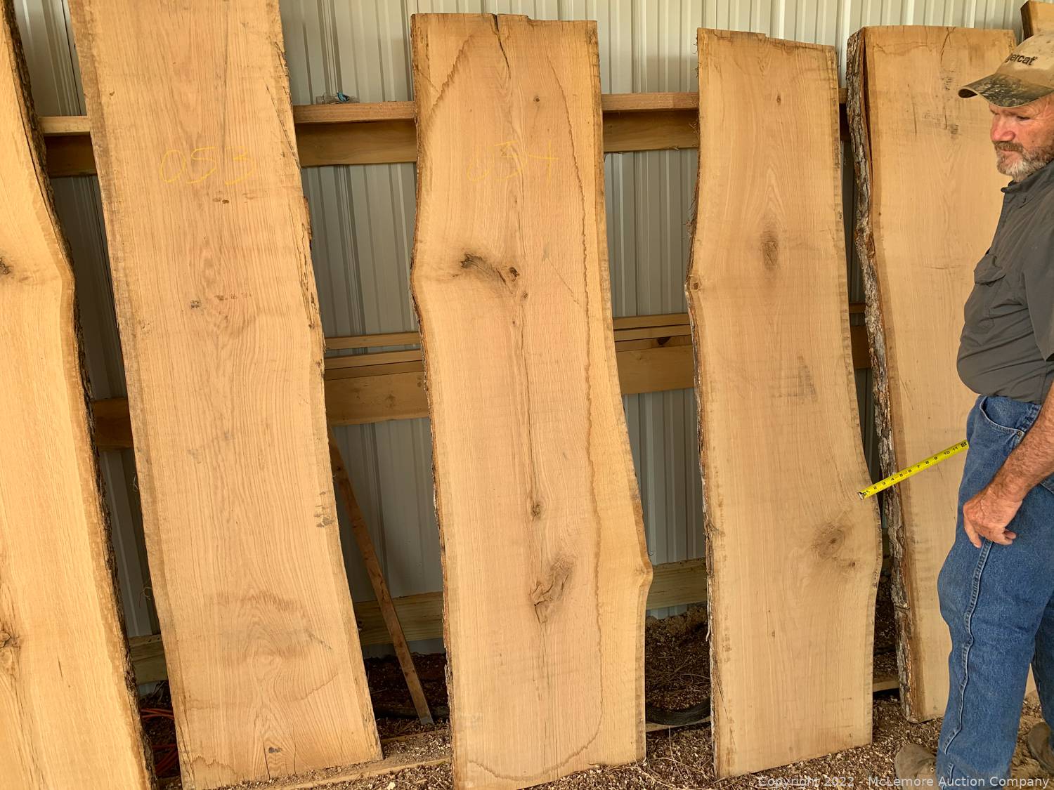 McLemore Auction Company - Auction: Hardwood Lumber and Live Edge Slabs ...
