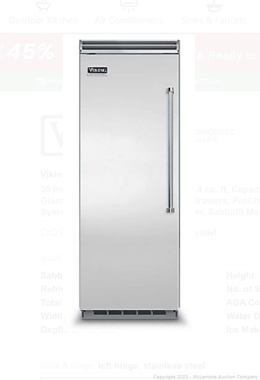 McLemore Auction Company - Auction: Professional Appliances, Plumbing ...