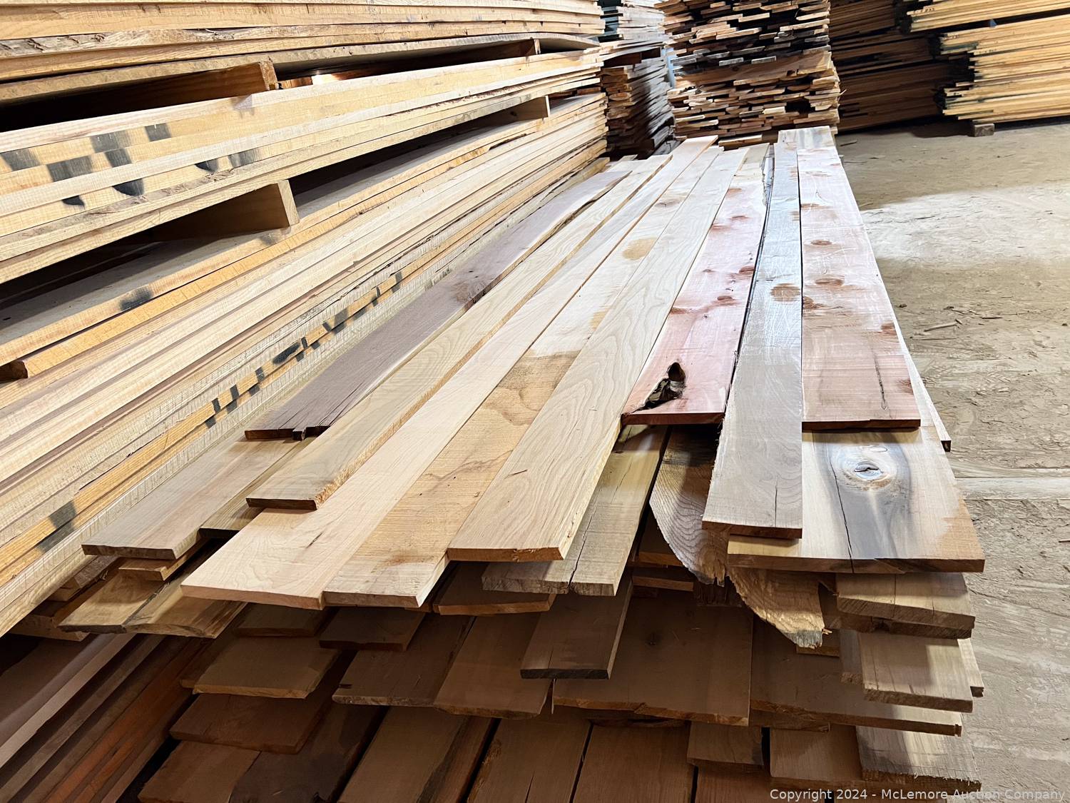 McLemore Auction Company - Auction: Surplus Lumber, Live Edge Slabs ...