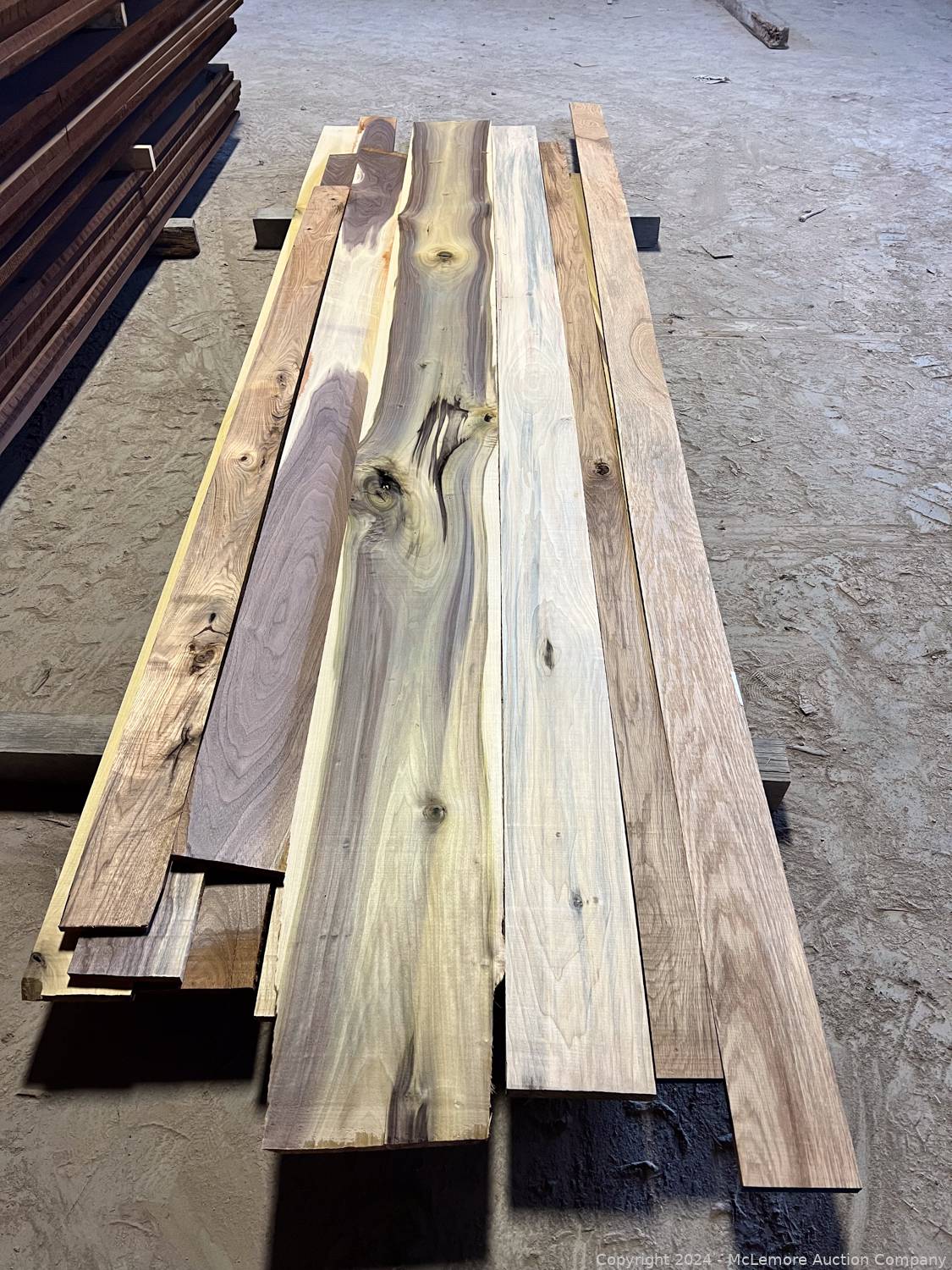 McLemore Auction Company - Auction: Surplus Lumber, Live Edge Slabs ...