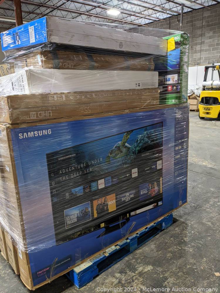 McLemore Auction Company - Auction: 7 Pallets of Salvage TVs from ...