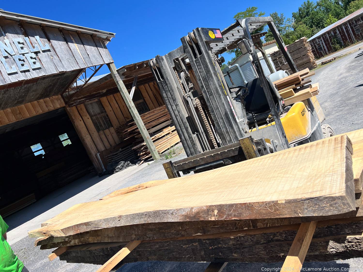 McLemore Auction Company - Auction: Surplus Lumber, Live Edge Slabs ...