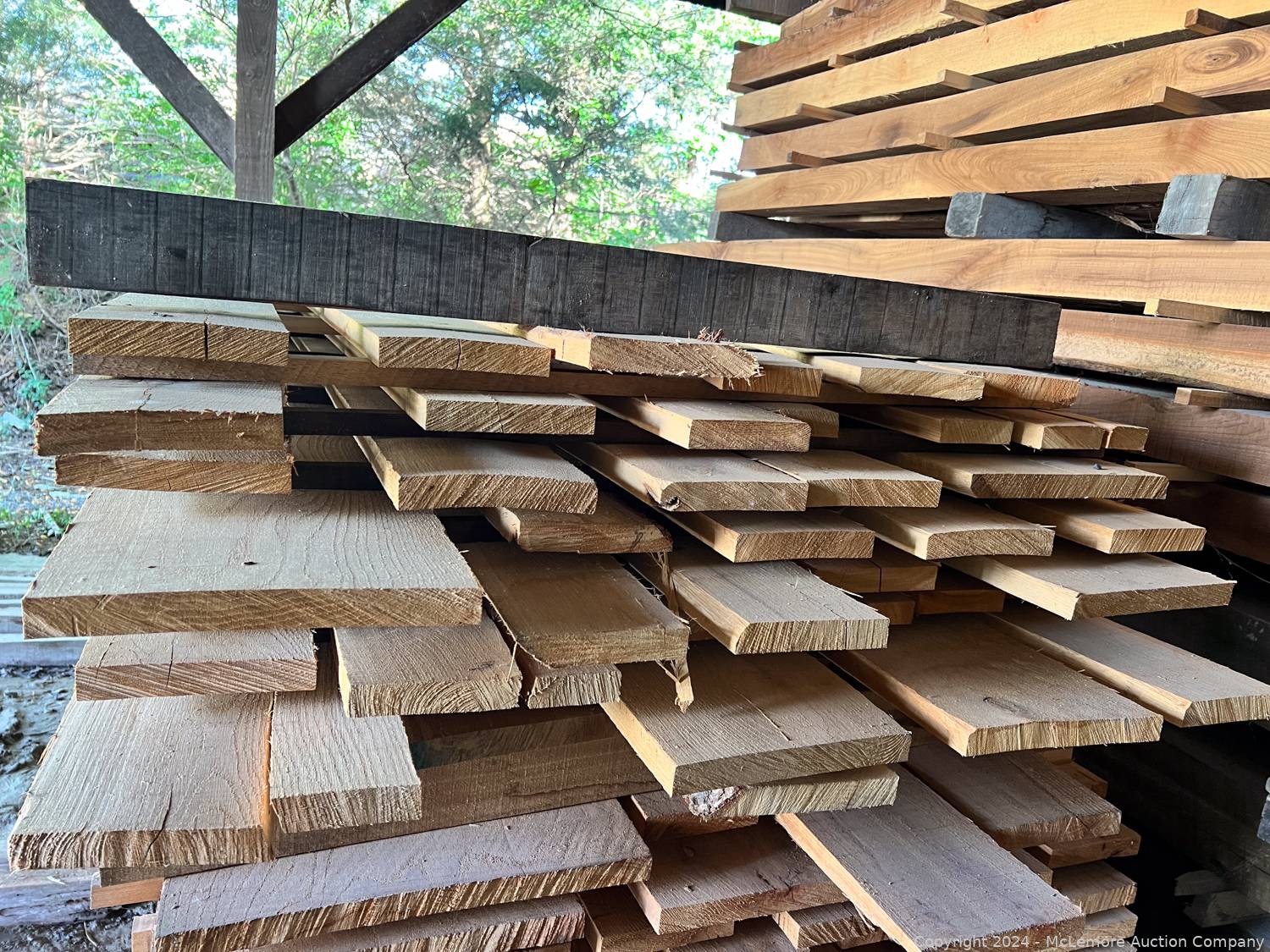 McLemore Auction Company - Auction: Surplus Lumber, Live Edge Slabs ...