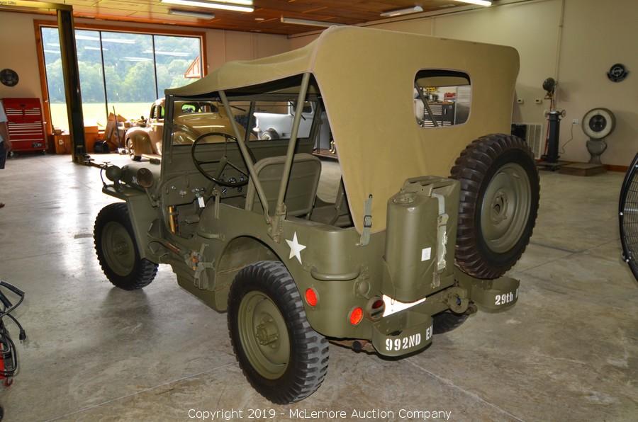 McLemore Auction Company - Auction: 1943 Ford GPW Military Jeep ITEM ...